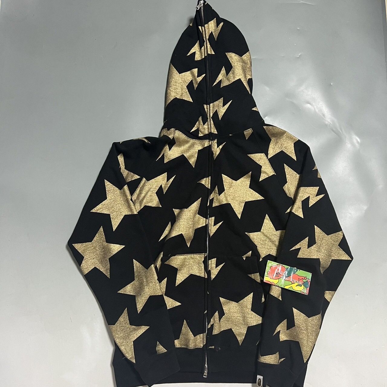 Bape BAPE Sta full zip hoodie black/gold | Grailed