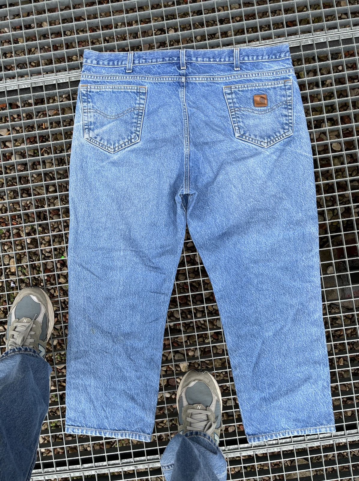 Vintage Vintage 90s Carhartt Baggy Light Blue Work Y2K Jeans Pants | Grailed