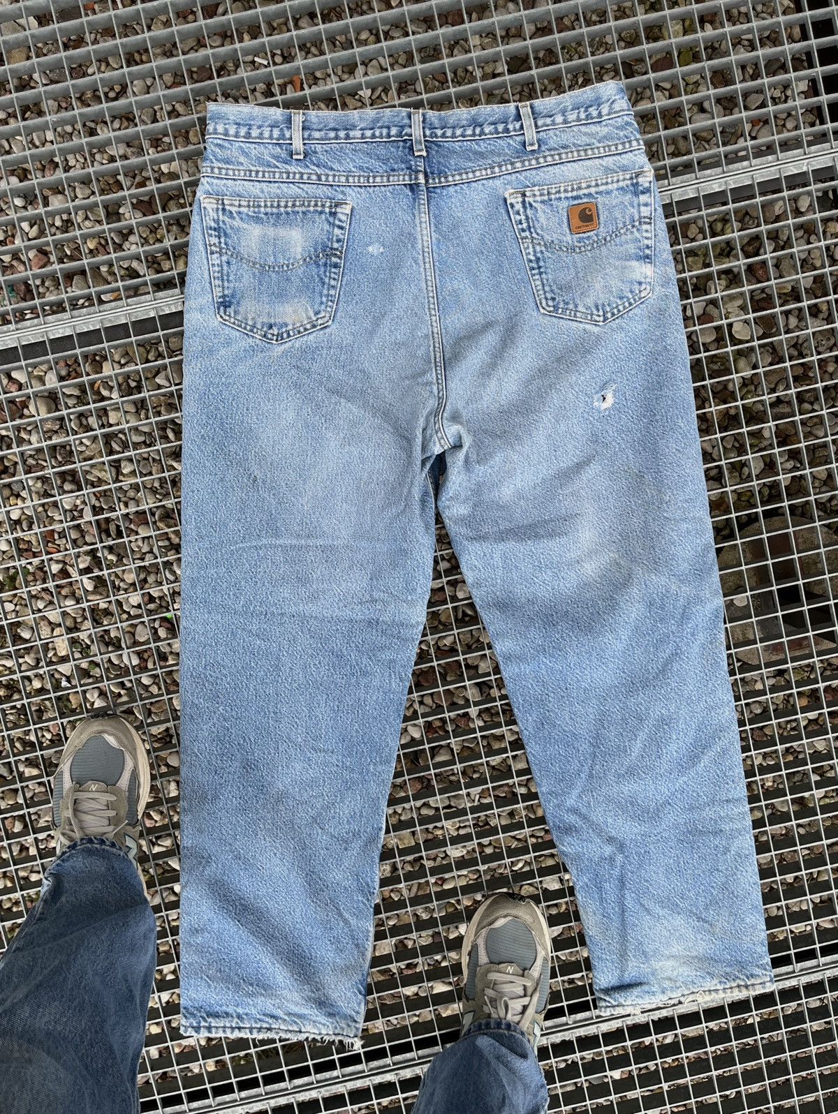 Carhartt × Streetwear × Vintage Vintage 90s Carhartt Baggy Light Blue Work Y2K Jeans Pants | Grailed