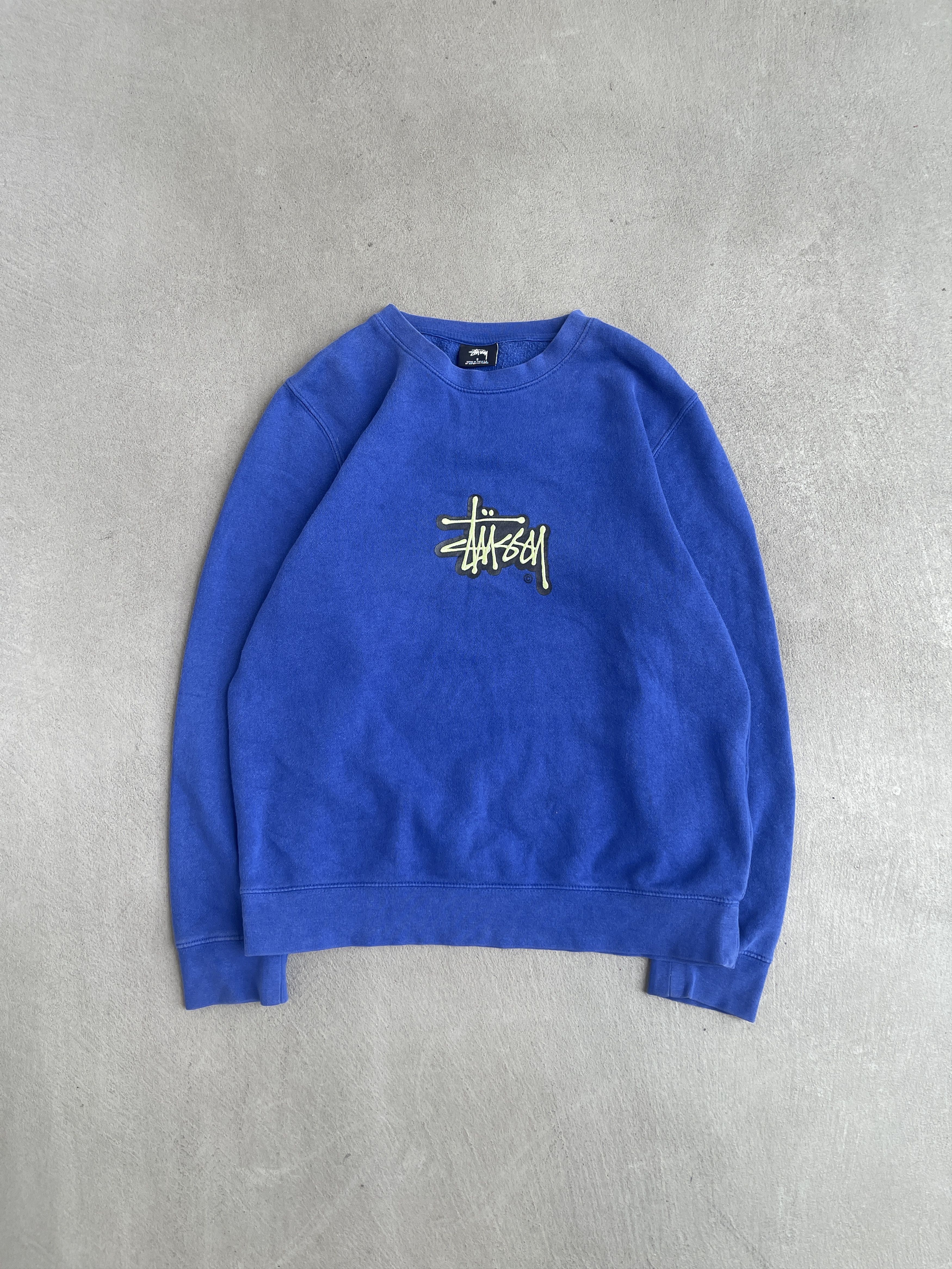 Streetwear × Stussy × Vintage Vintage 2010s Stussy Neon Logo Sweatshirt ...