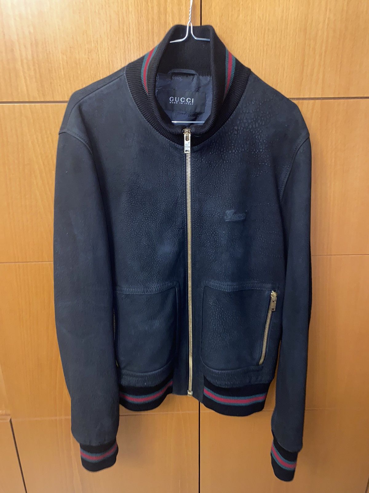 Gucci ICONIC Gucci Hammered Leather Jacket 4850$ | Grailed