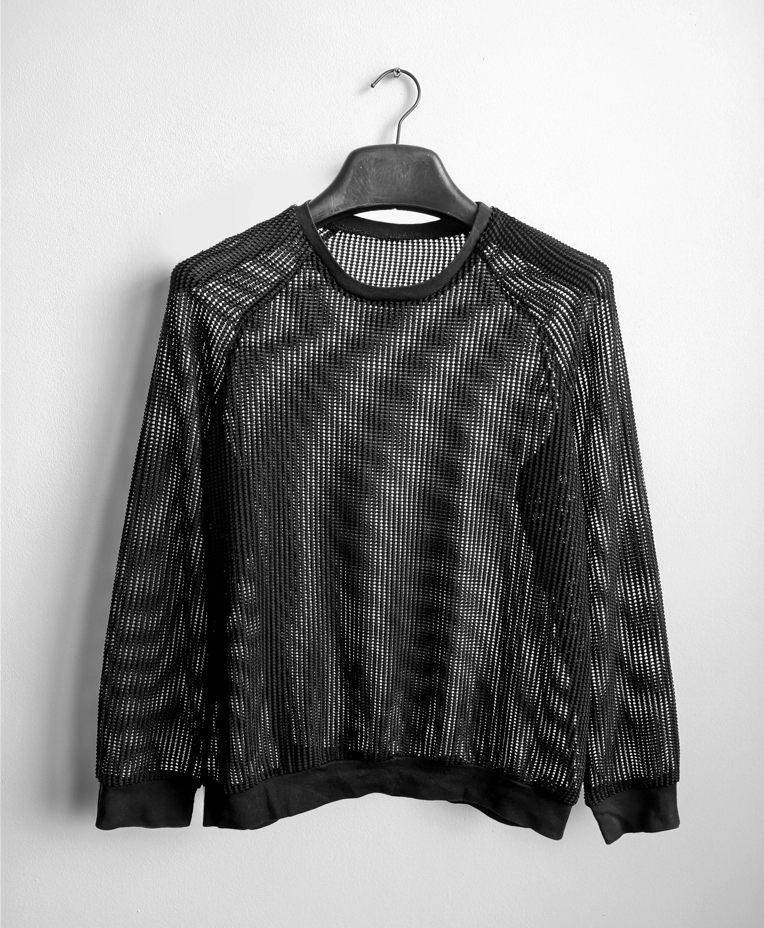 Avant Garde × Japanese Brand × Streetwear japanese mesh long sleeve ...