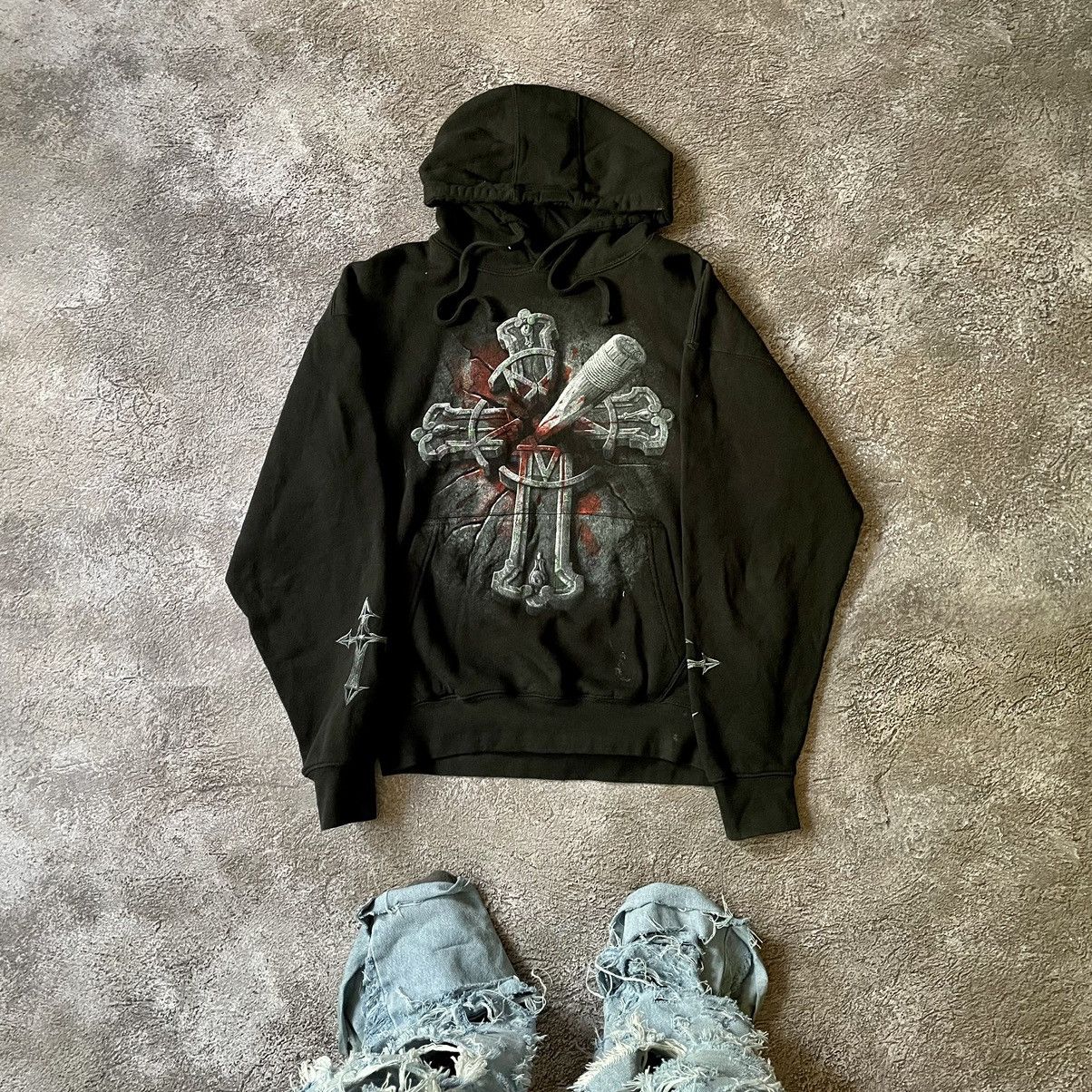 Vintage Vintage Y2K Skulls Dead Face Vampire God Creepy Horror Tee ...