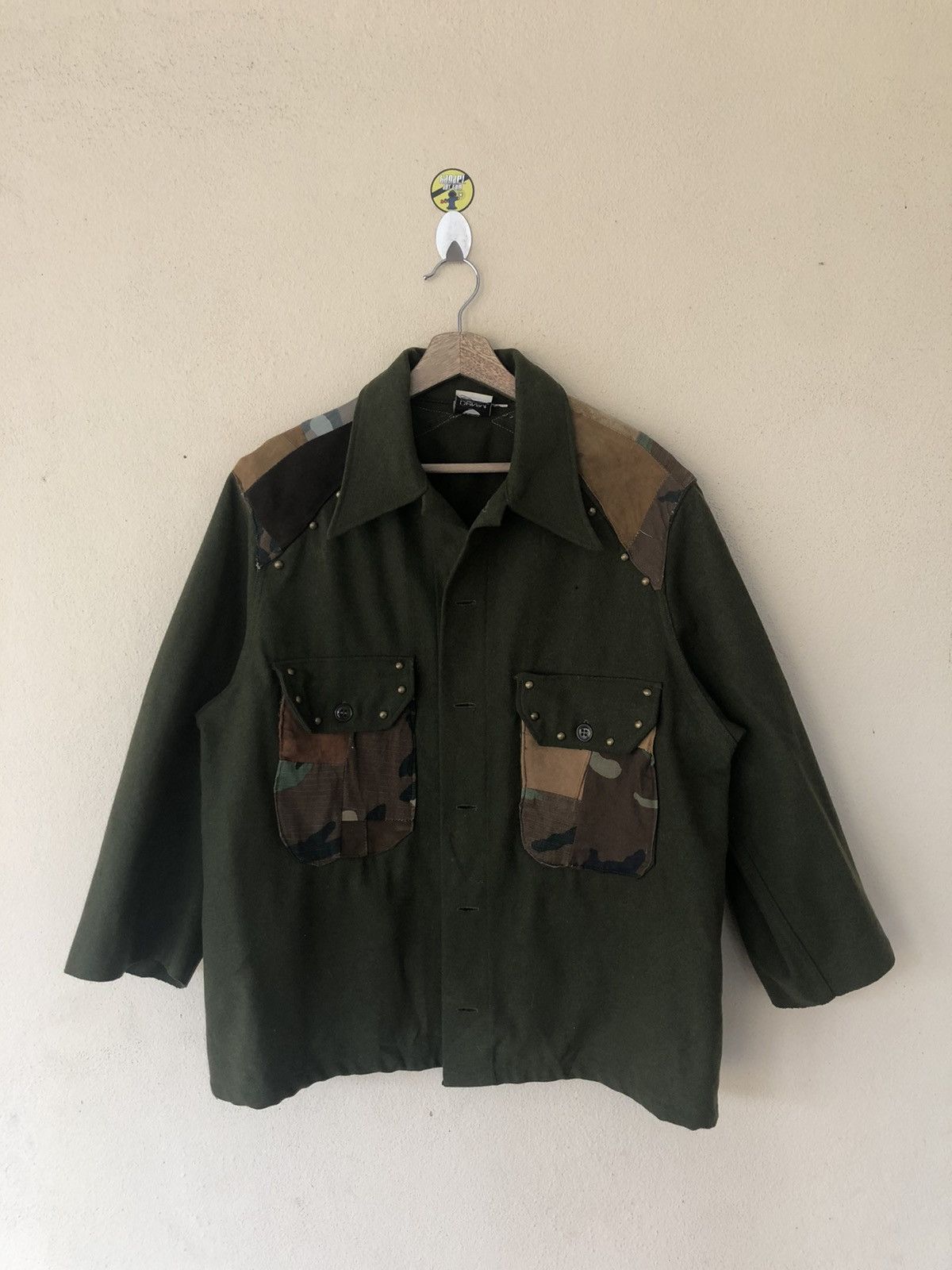 Vintage RE Denim Hybrid Wool Army Jacket | Grailed