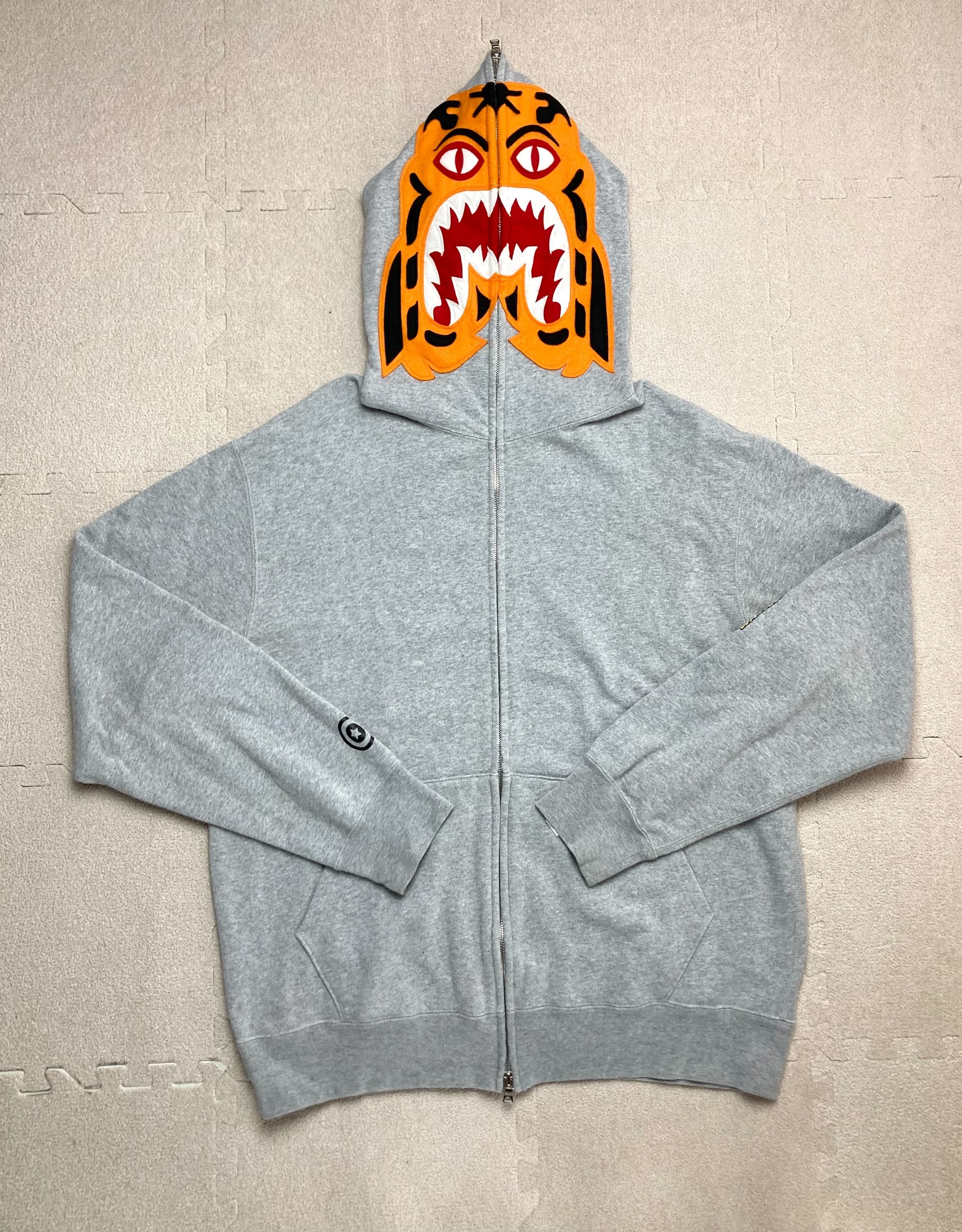 Bape Bape Gray Tiger Vintage Full Zip Hoodie Size L From Japan | Grailed