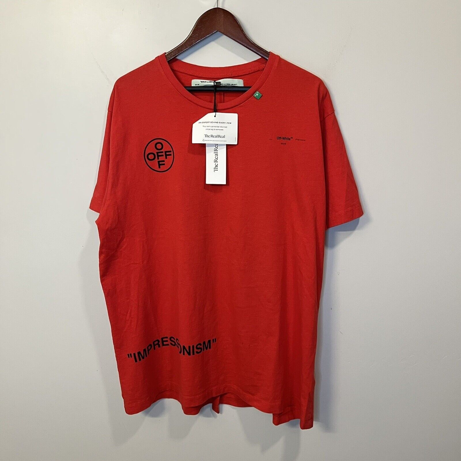 Off-White OFF-WHITE Virgil Abloh Main Label 2013 White Logo T-Shirt ...