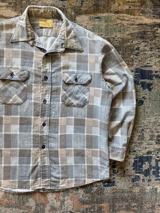 Vintage 1970’s earth tone cotton Sears flannel | Grailed