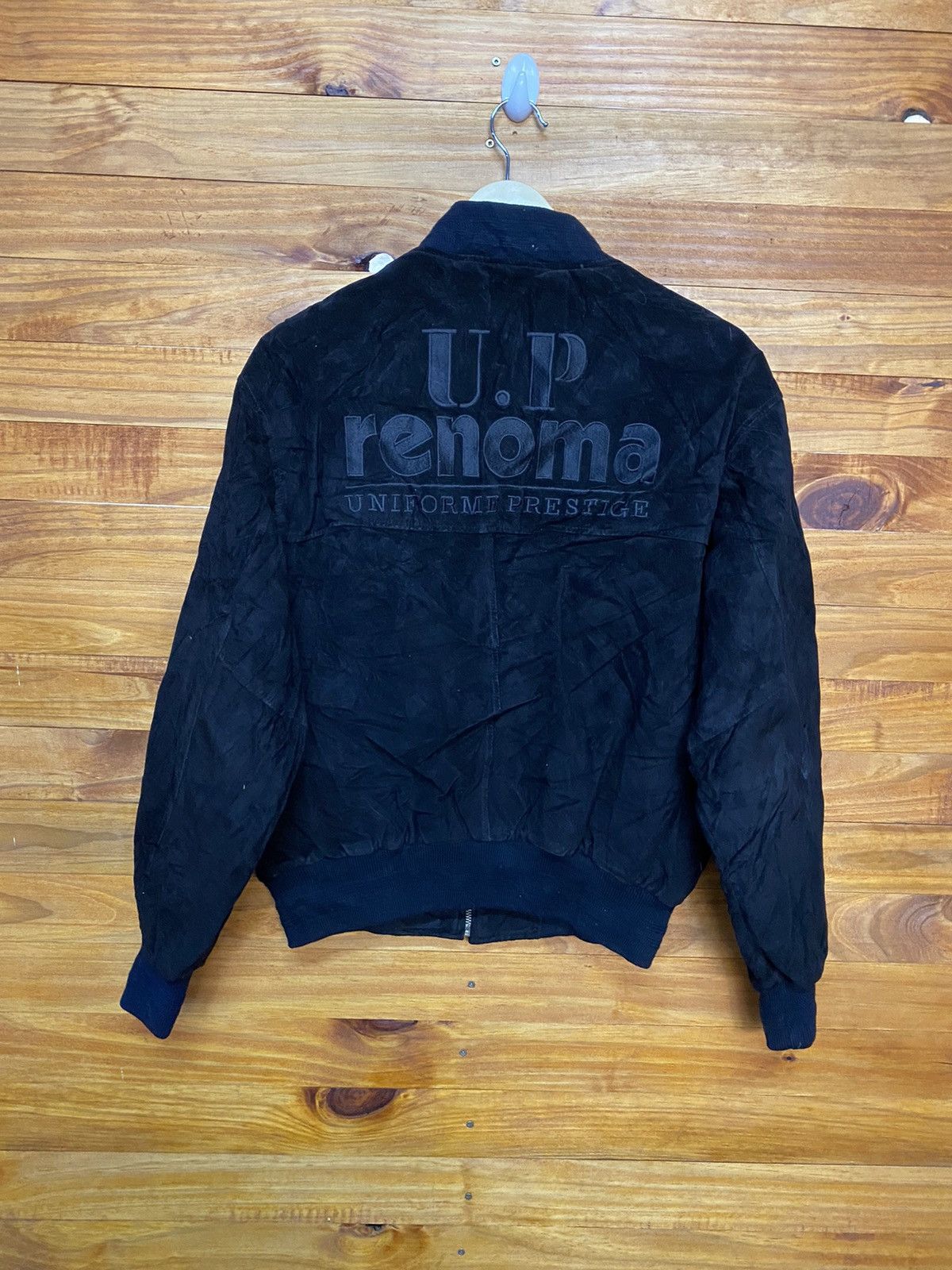 Renoma Embroidered Up Renoma Suede Bomber Jacket | Grailed