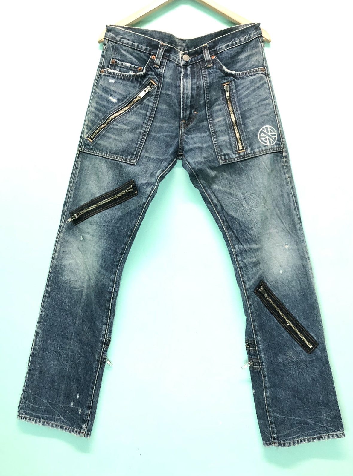 Vintage VINTAGE RNA HARDCORE SLANG BONDAGE DISTRESSED DENIM JEANS | Grailed