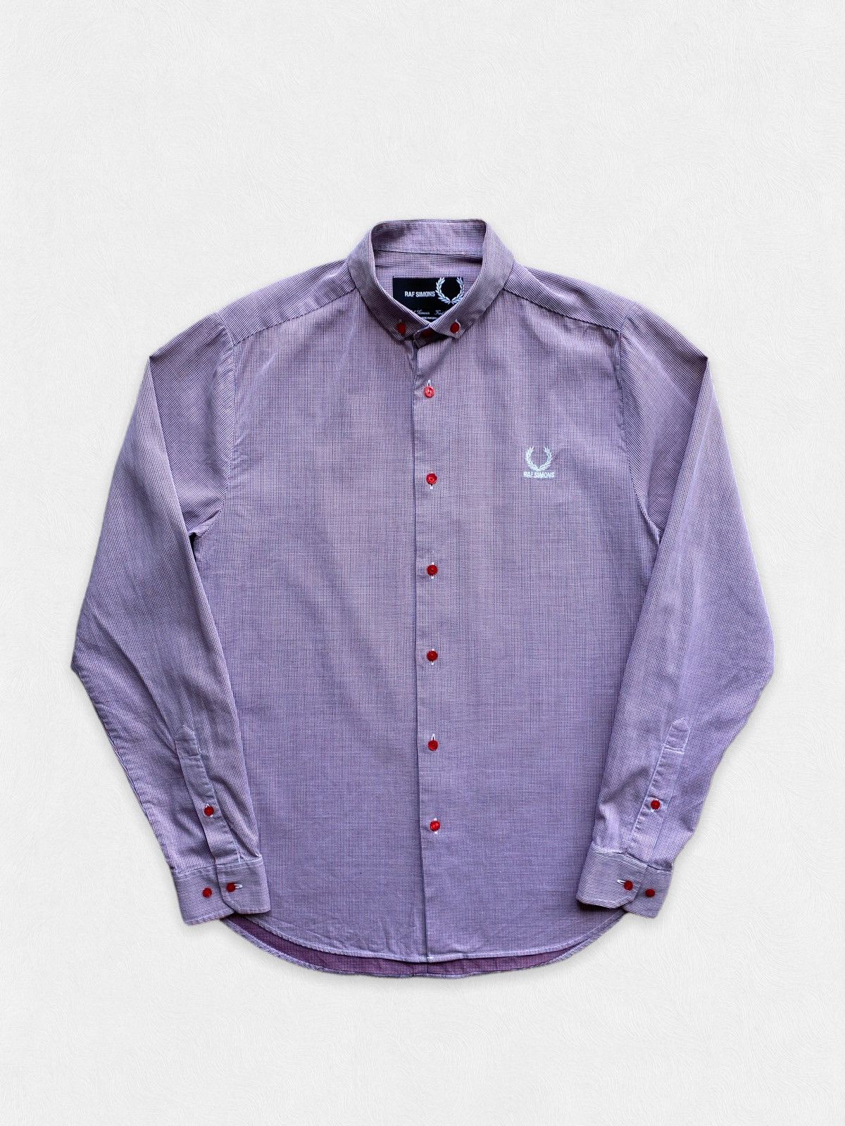 Raf Simons RAF Simons x Fred Perry checkered LS Pocket Shirt | Grailed