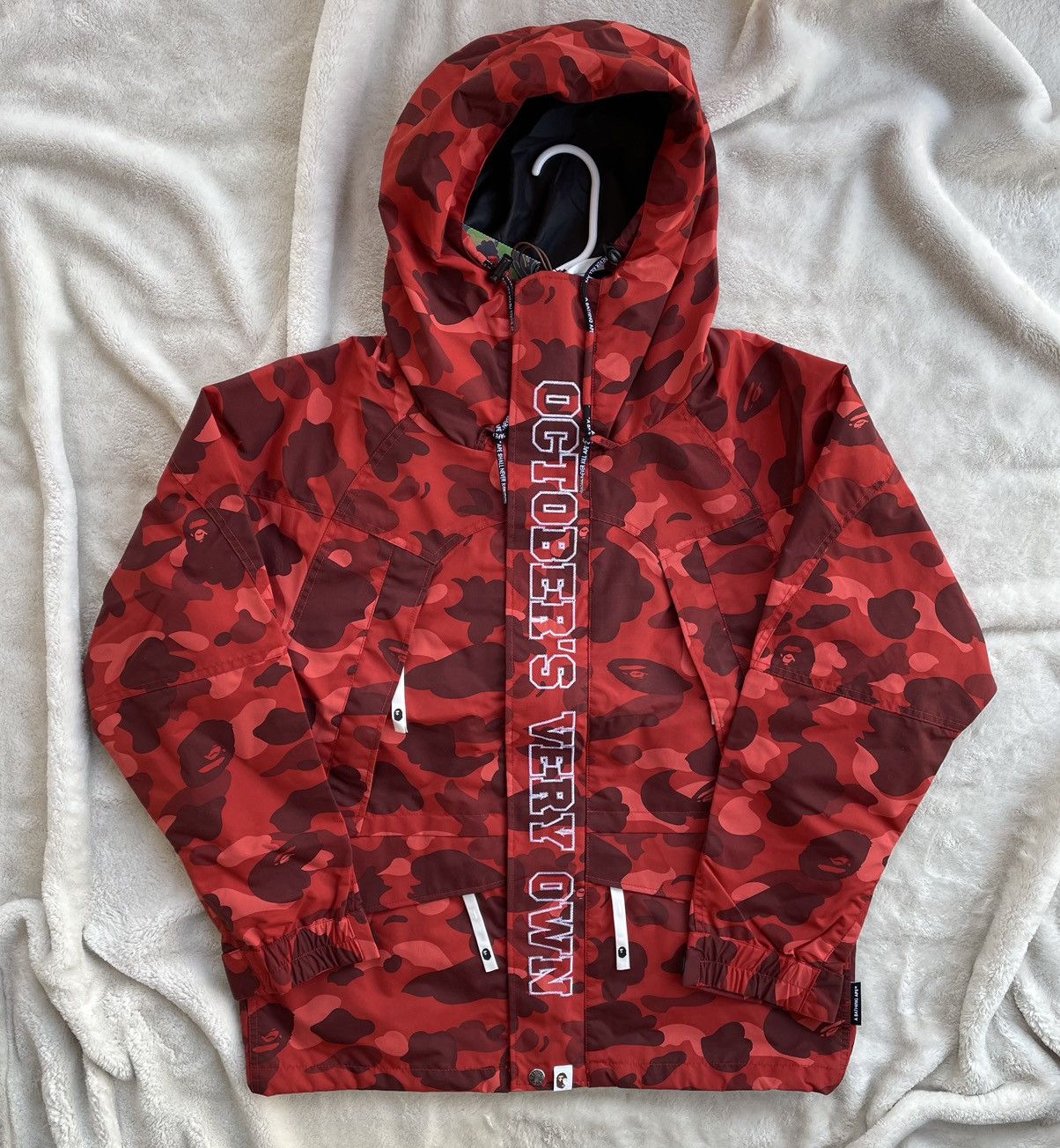 Bape × October's Very Own Bape x OVO Color Camo Snowboard Jacket | Grailed