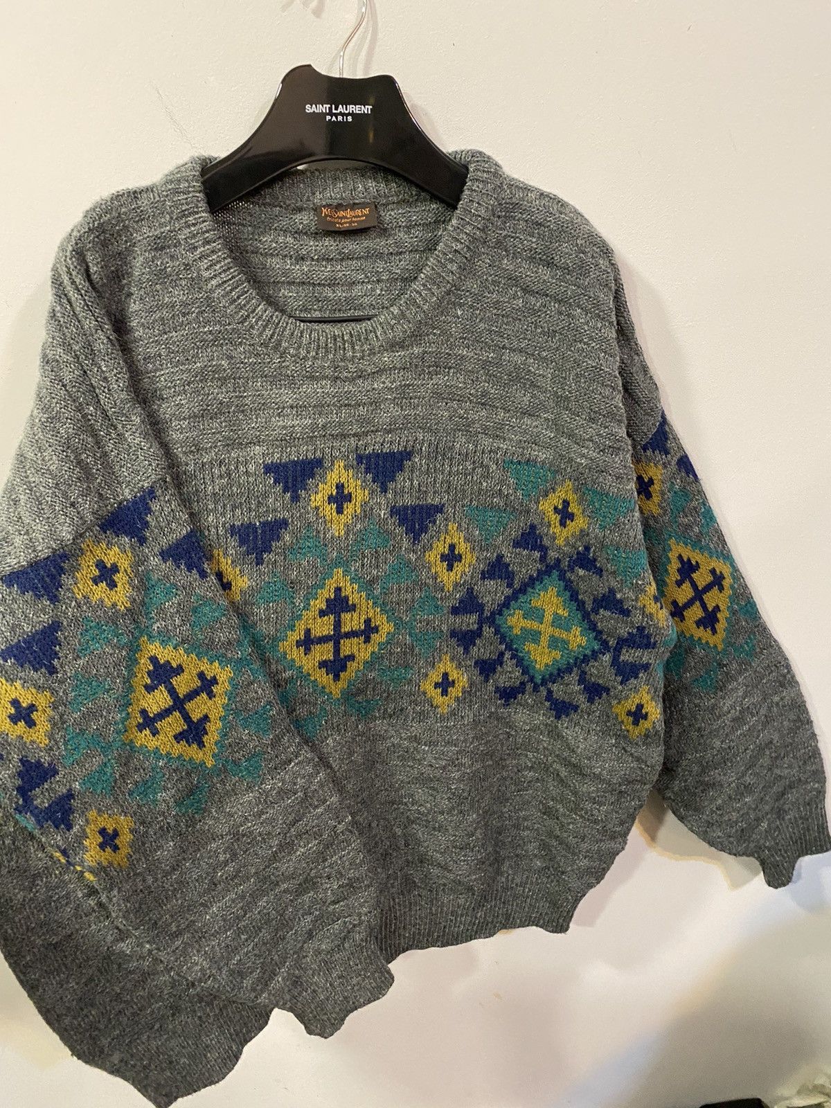 Yves Saint Laurent 90s Wool YSL Sweater | Grailed