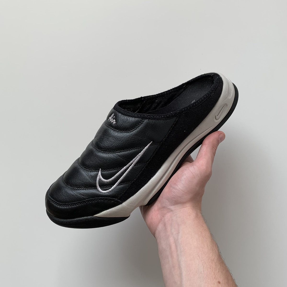 Nike 2002 Nike Air Soc Moc Leather Clogs | Grailed