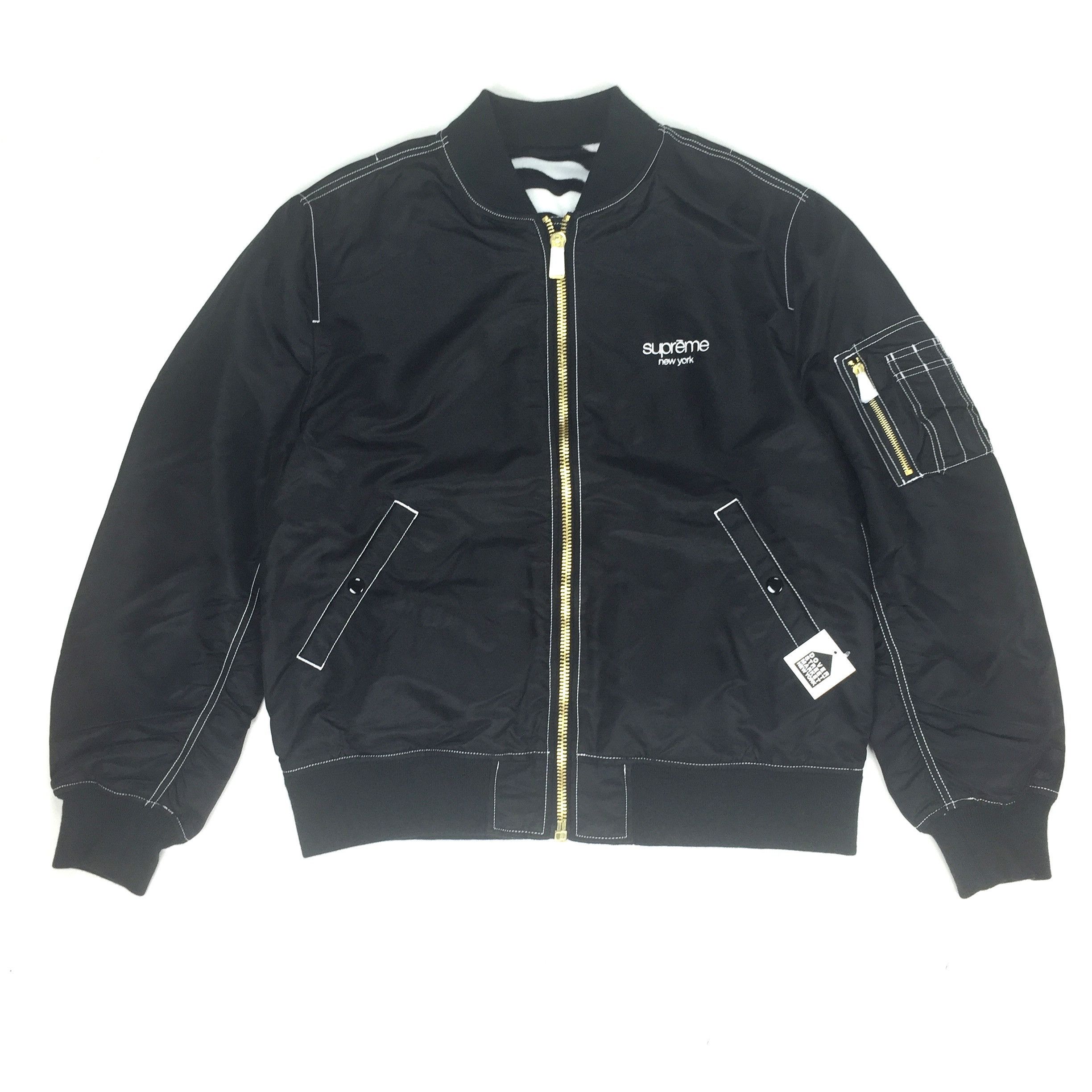 Supreme Supreme SS17 Reversible Zebra MA-1 Bomber Jacket NWT | Grailed