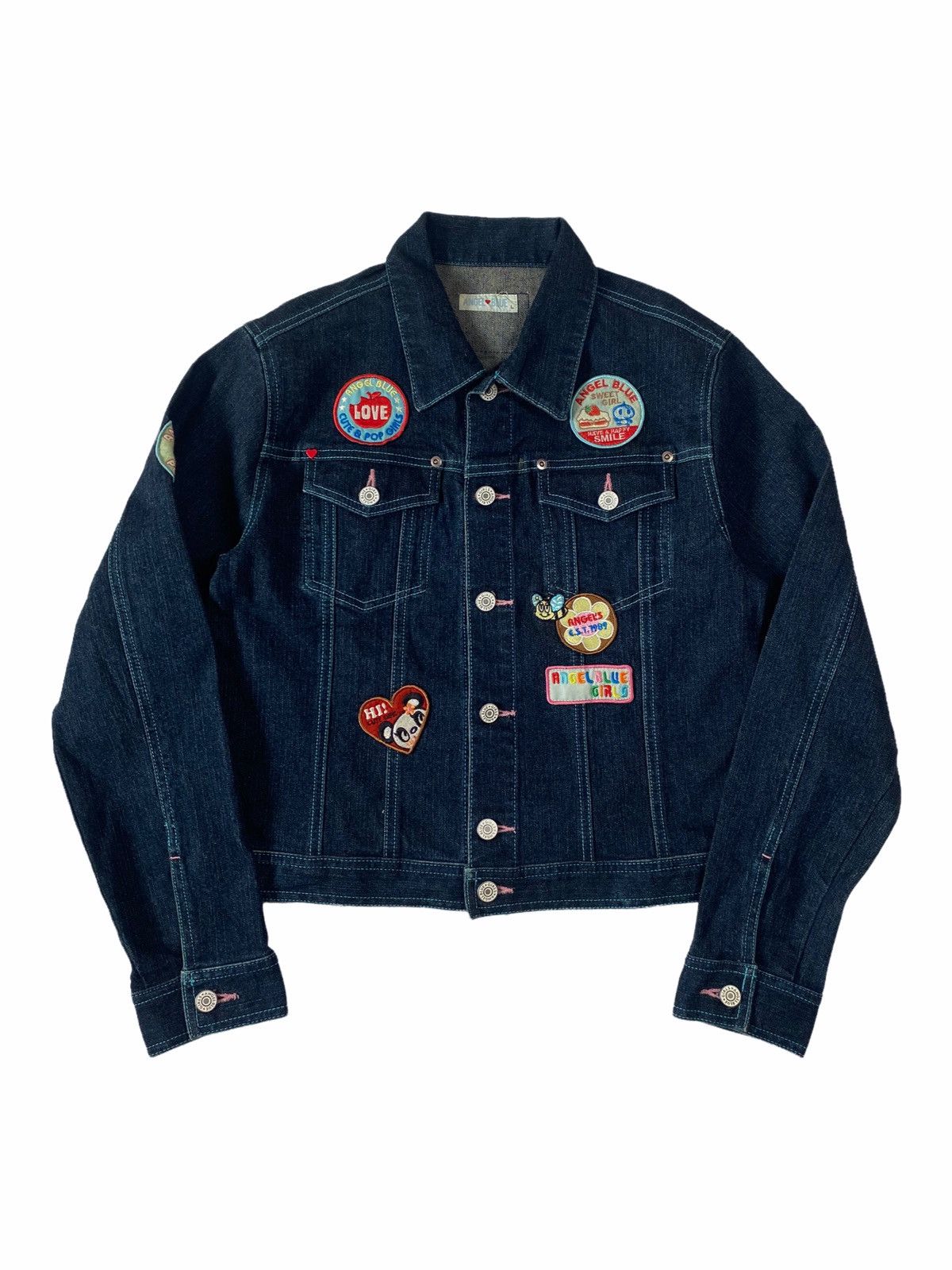 Angel Blue × Japanese Brand ️‍🔥NEEDGONE ️‍🔥90s Angel Blue Flower Patch ...