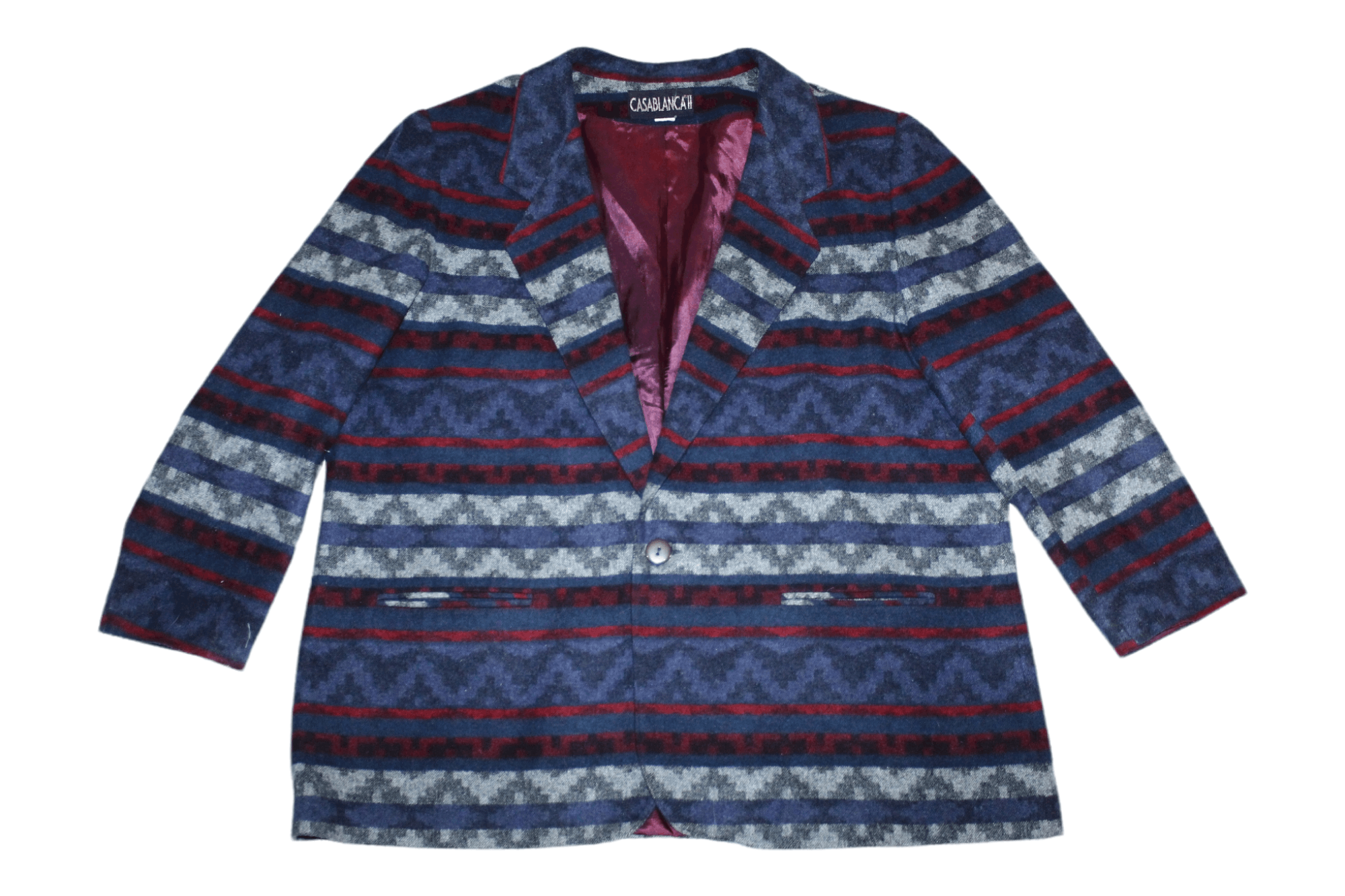 Casablanca × Navajo 💥 RARE VTG 💥 Casablanca Native Navajo Baggy Coat ...