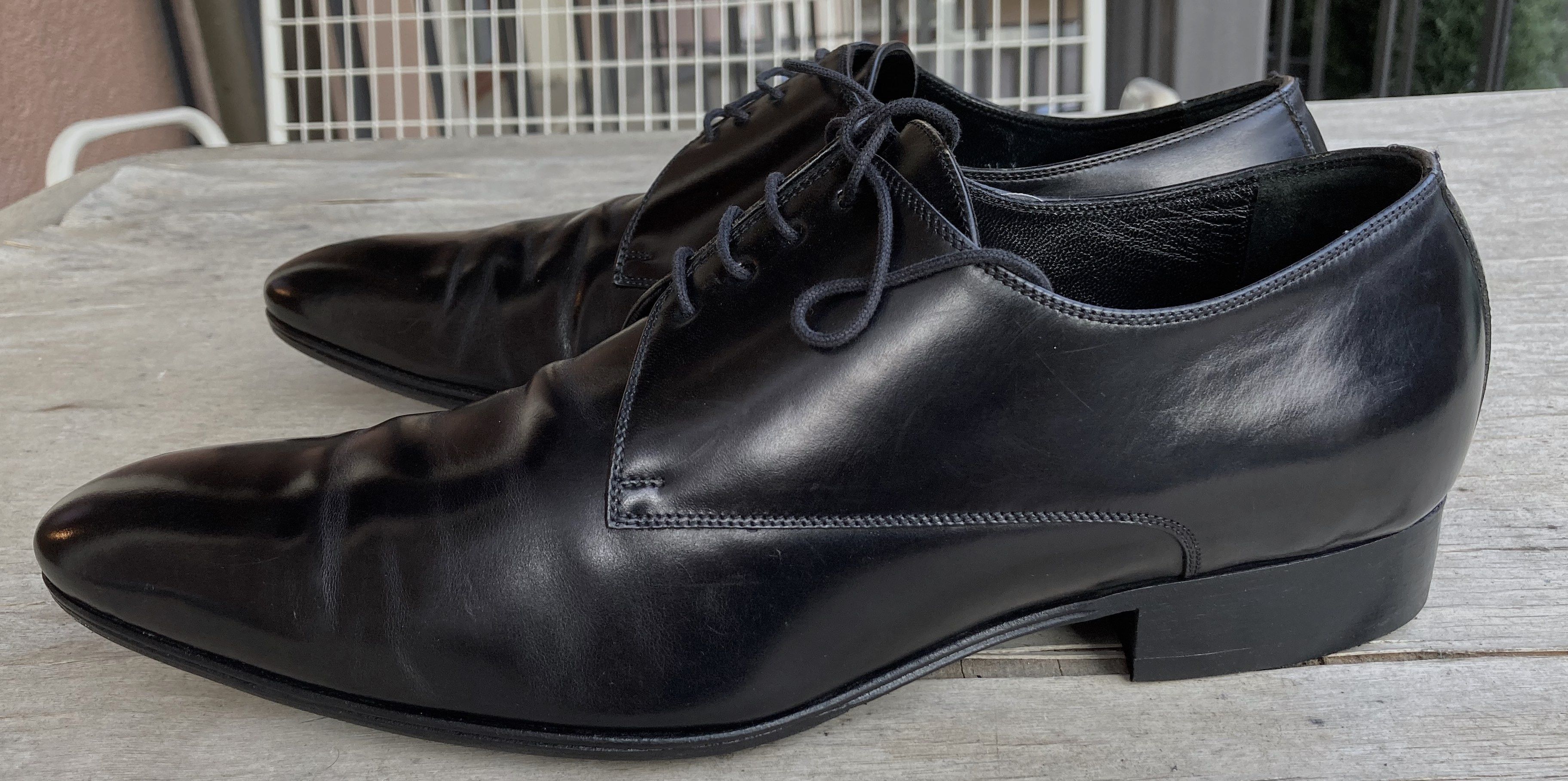 Dior × Hedi Slimane DIOR HOMME Black Derby Lace Up Shoes Slimane | Grailed