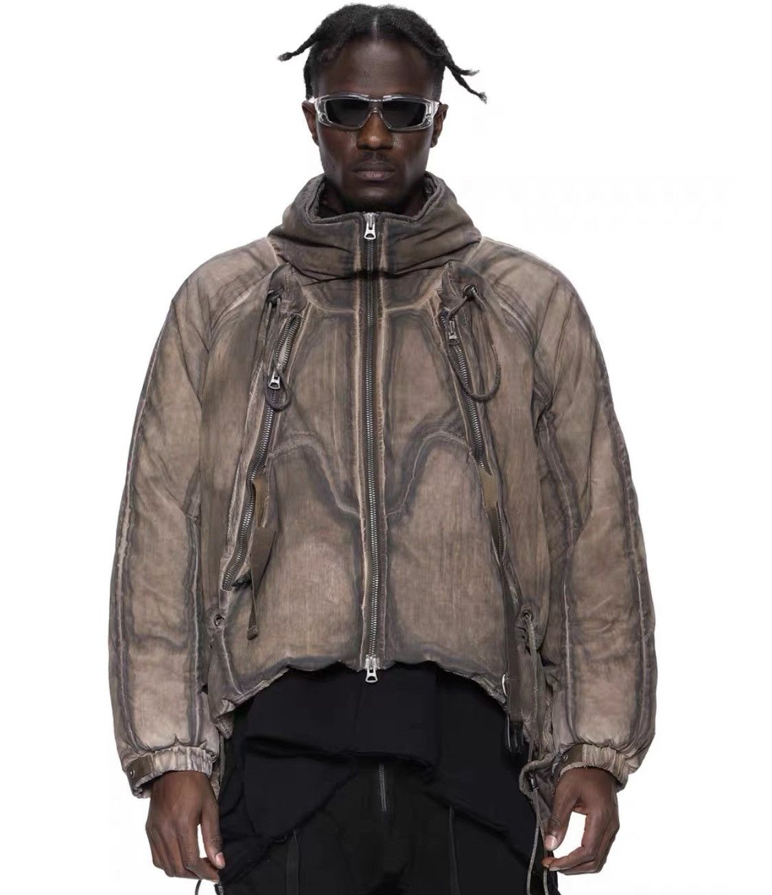 Designer HAMCUS PRMTVSM MANTA CARGO QUILTED BOMBER JACKET | Grailed