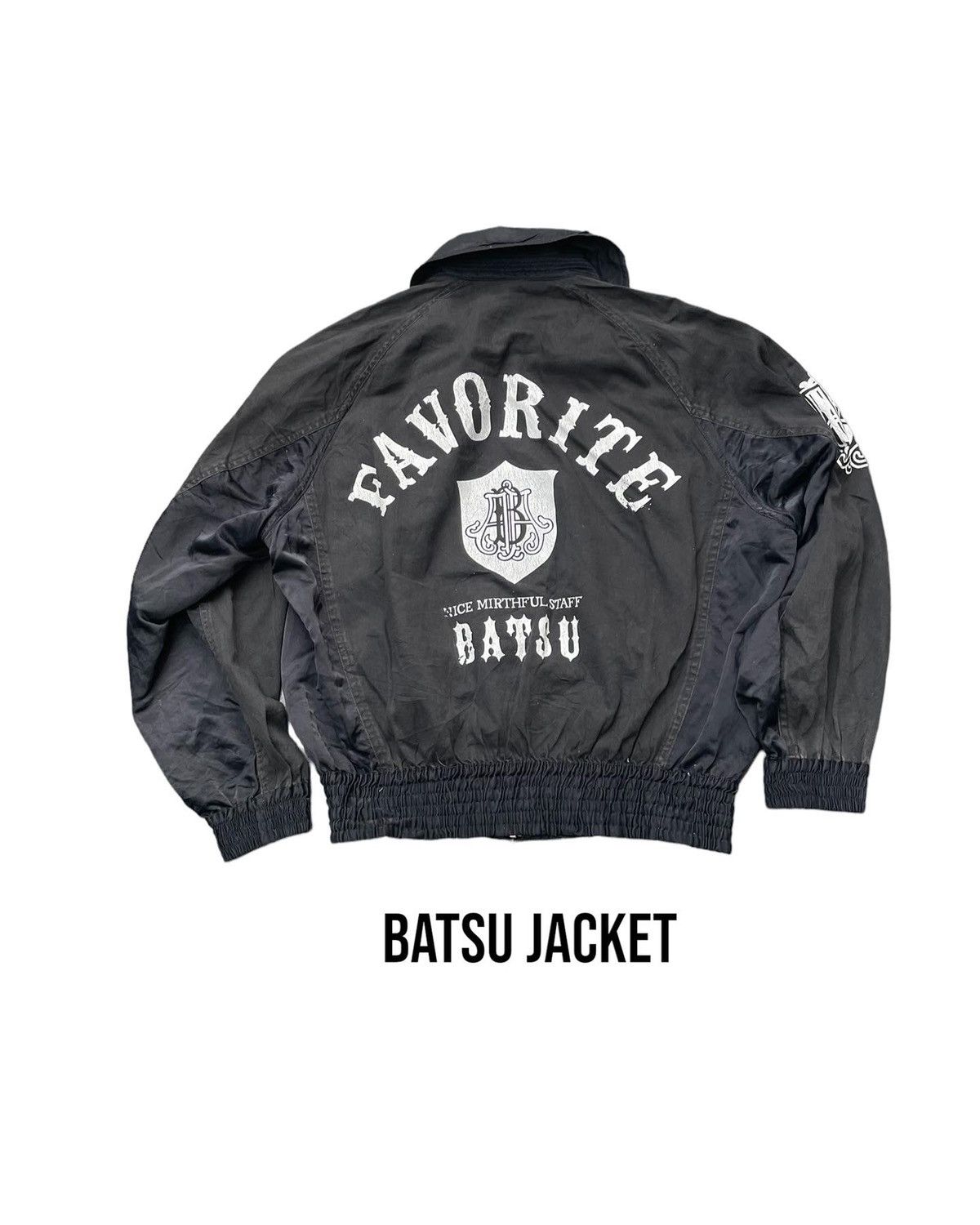 Bomber Jacket × Japanese Brand × Vintage Vintage Japanese Batsu Jumper ...