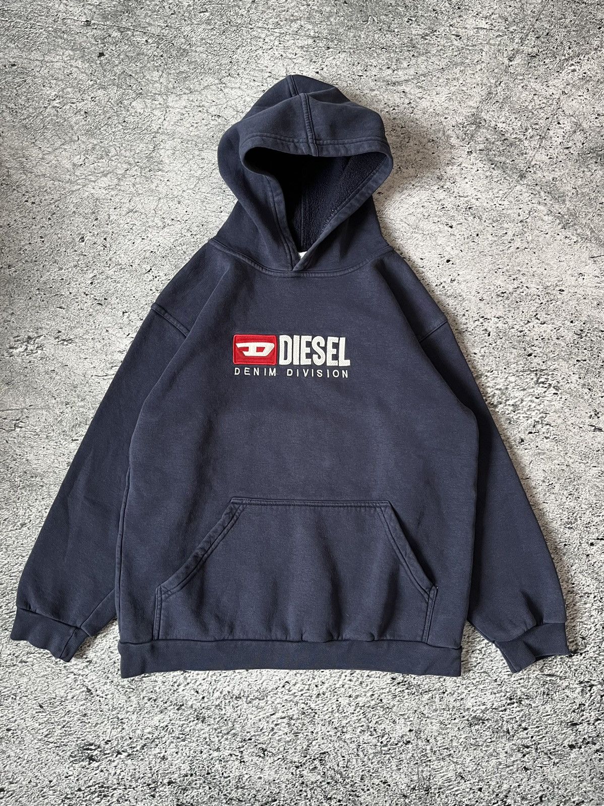 Diesel Vintage Diesel Hoodie Big Logo Y2K Diesel Denim Division | Grailed