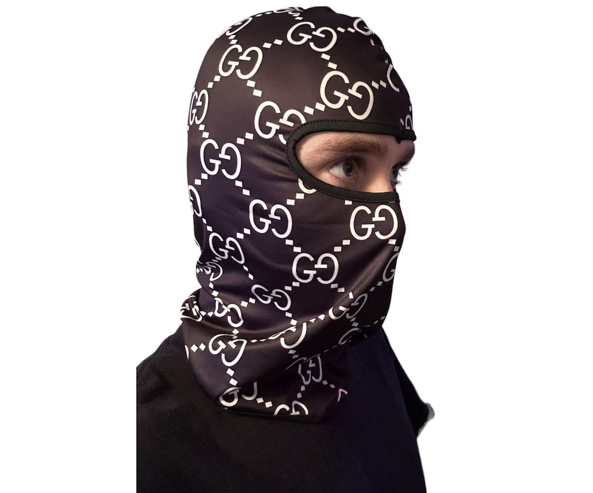 Streetwear Custom “ Gucci “ Print Balaclava | Grailed