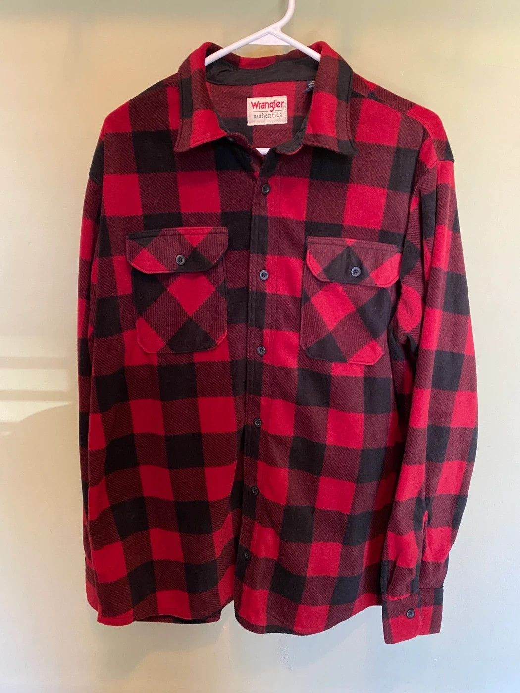 Wrangler Wrangler Fleece Flannel Red | Grailed