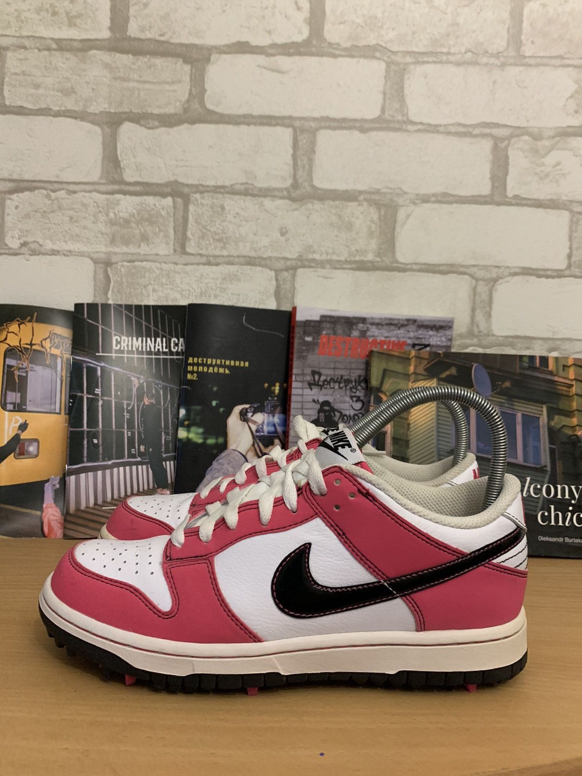 Nike Nike dunk golf low White/pink | Grailed