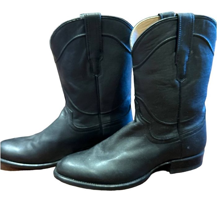 Tecovas Tecovas Mens 10 D The Earl Midnight Calf Black Western Boots ...