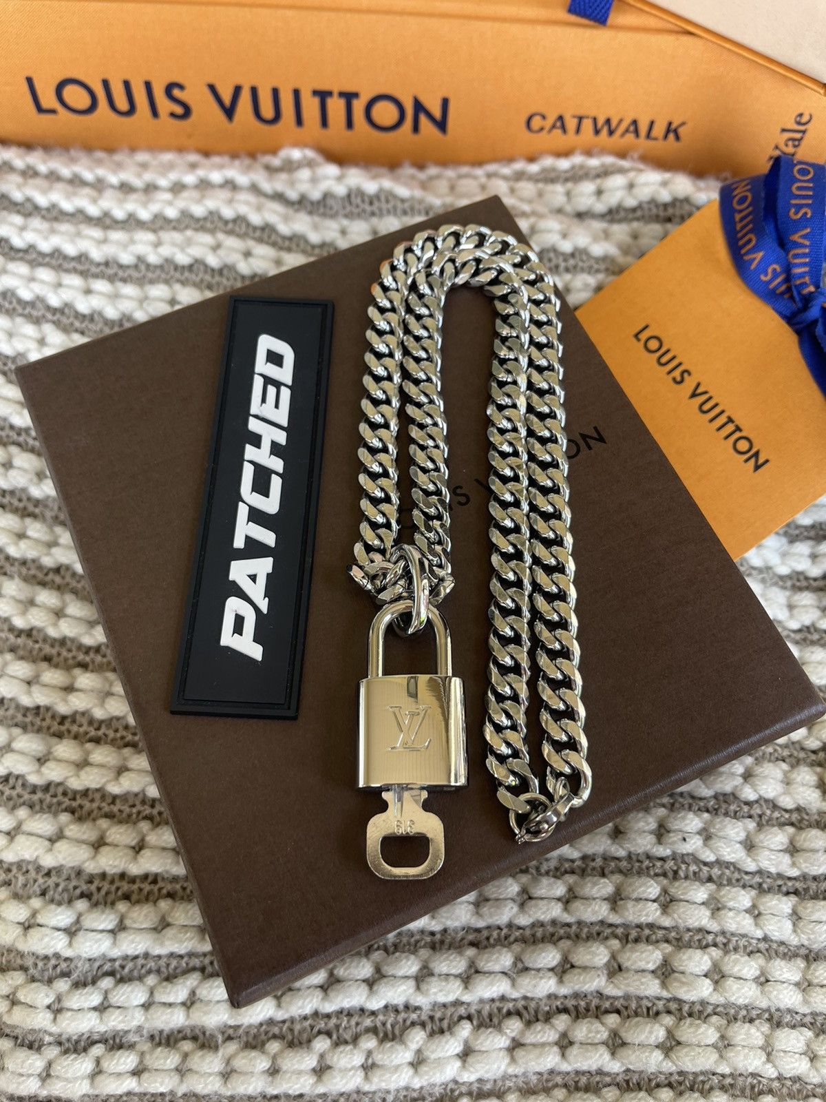 Louis Vuitton Louis Vuitton Lock Custom Necklace 9MM | Grailed