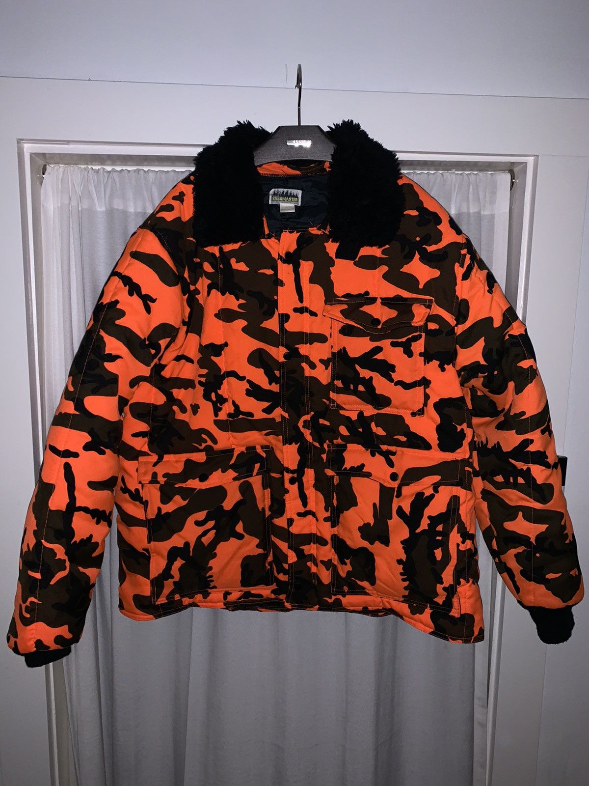 Streetwear × Vintage Vintage Bushmaster Blaze Orange Camo Jacket Kanye ...