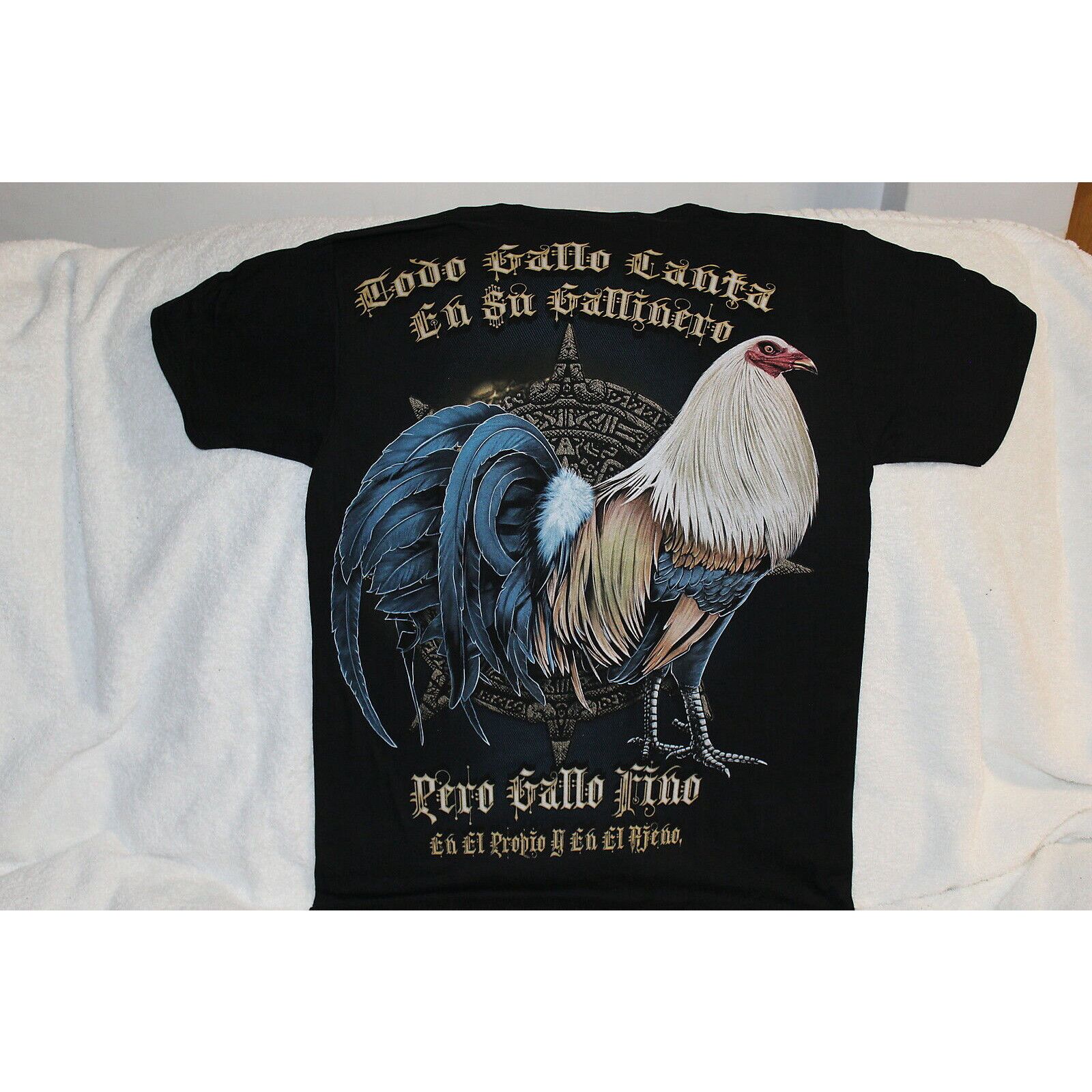 Vintage ROOSTER AZTEC GALLO SUNSTONE SING T-SHIRT | | Grailed