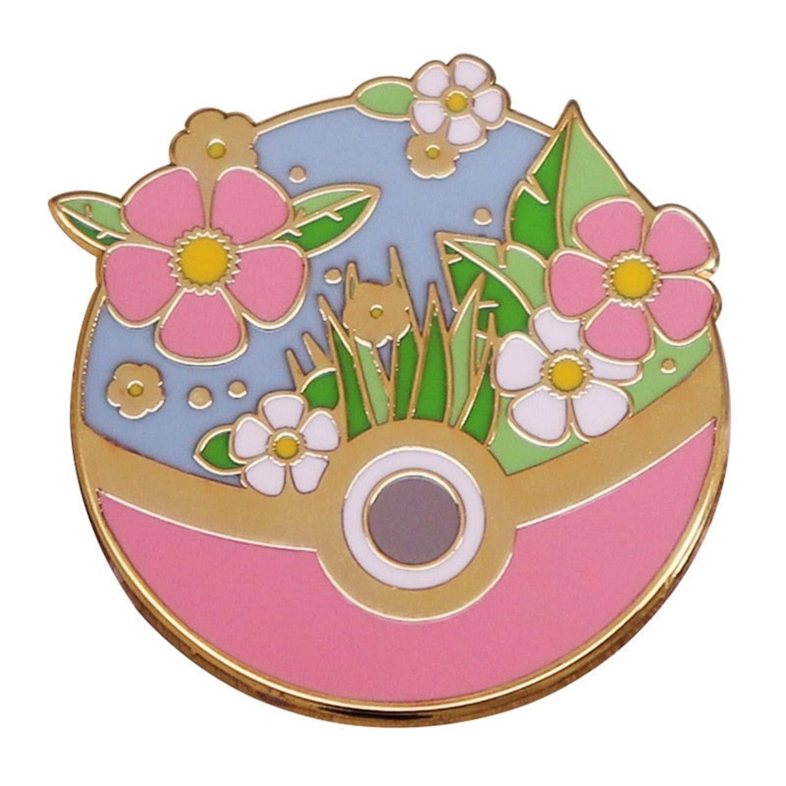 Enamel Pokemon Flower Poké Ball Hard Enamel Pins 8-1 | Grailed