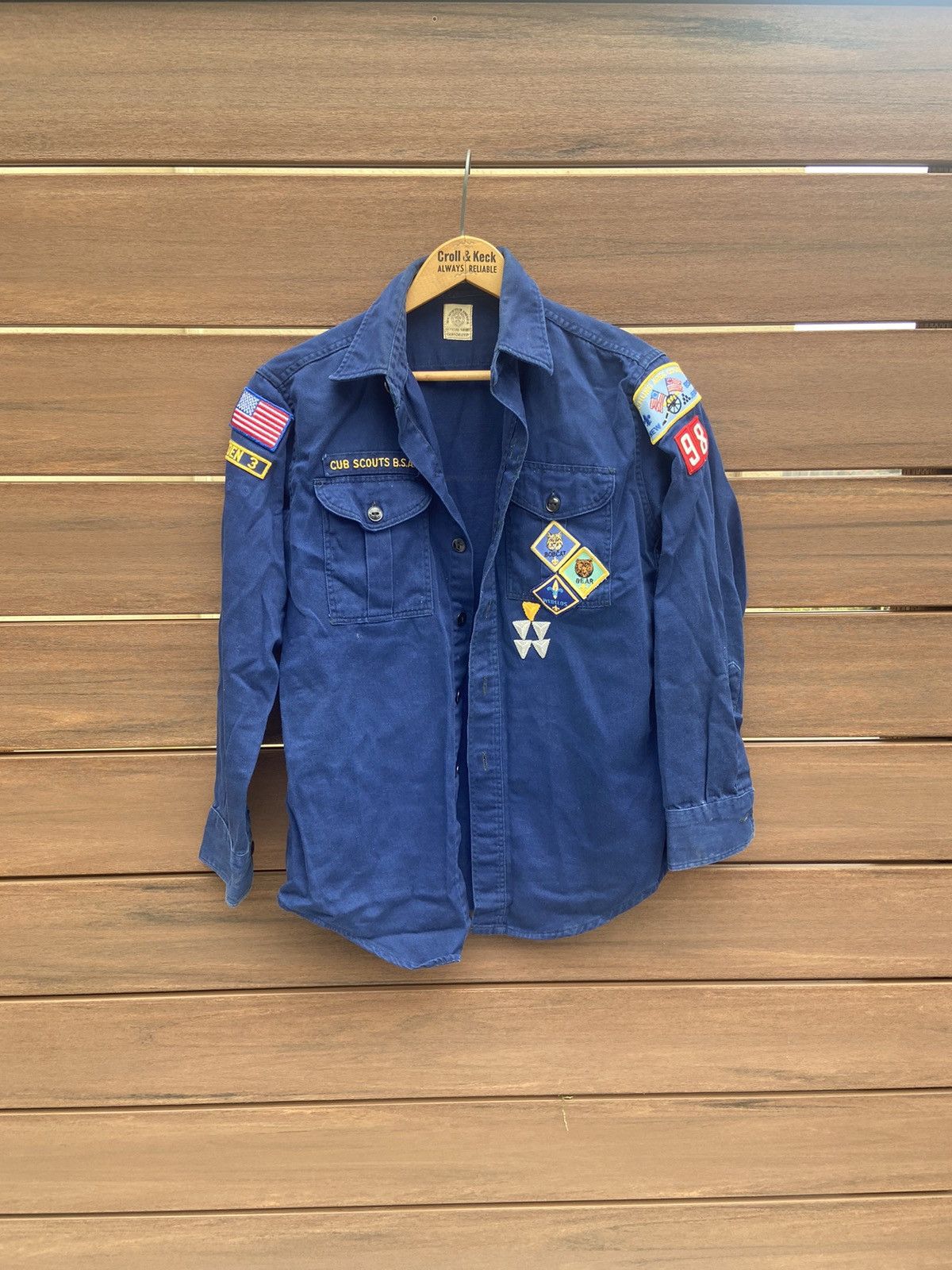 Vintage Vintage 60s Sanforized Patchwork Blue Boy Scouts Shirt | Grailed
