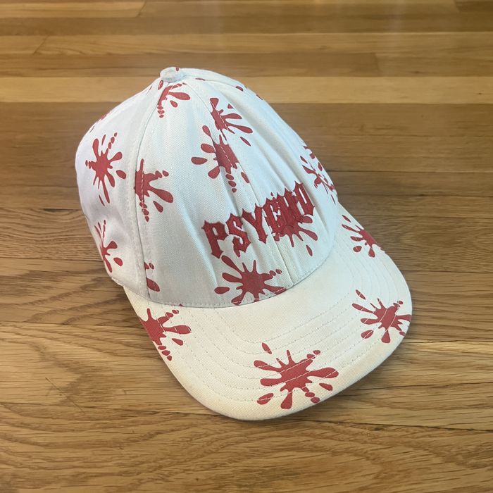 Vintage Vintage PSYCHO Blood Splatter Snapback Hat Cap | Grailed