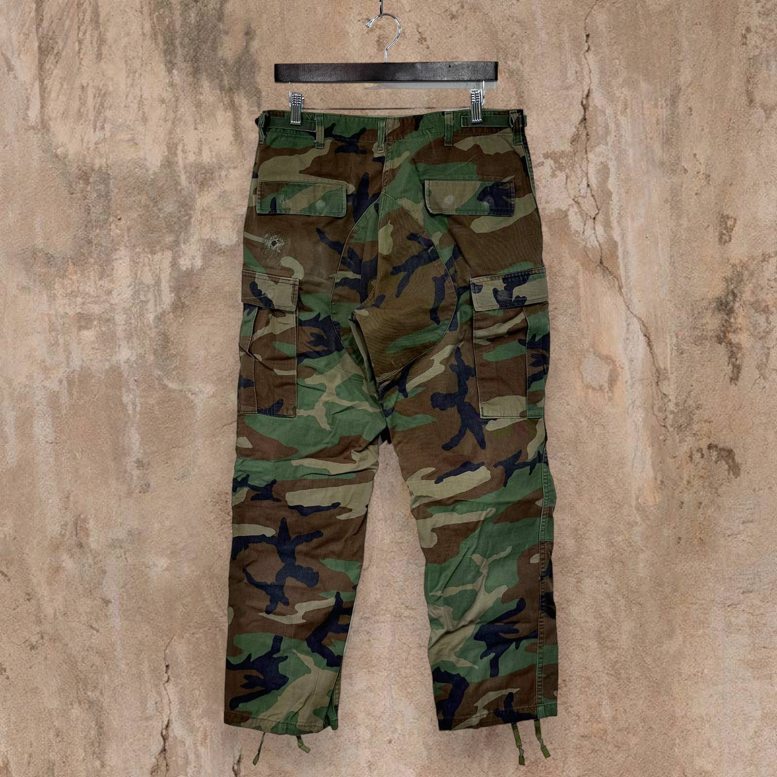 Streetwear × Vintage Vintage Military Camo Tactical Pants Baggy Double ...