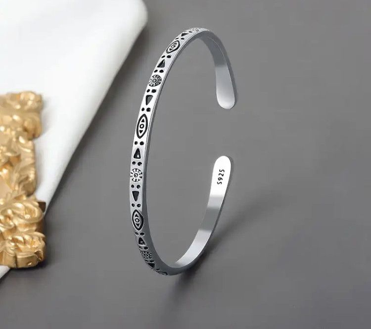 Chain × Cuban Link Chain × Streetwear Aztec Style Cuff Bracelet | Grailed