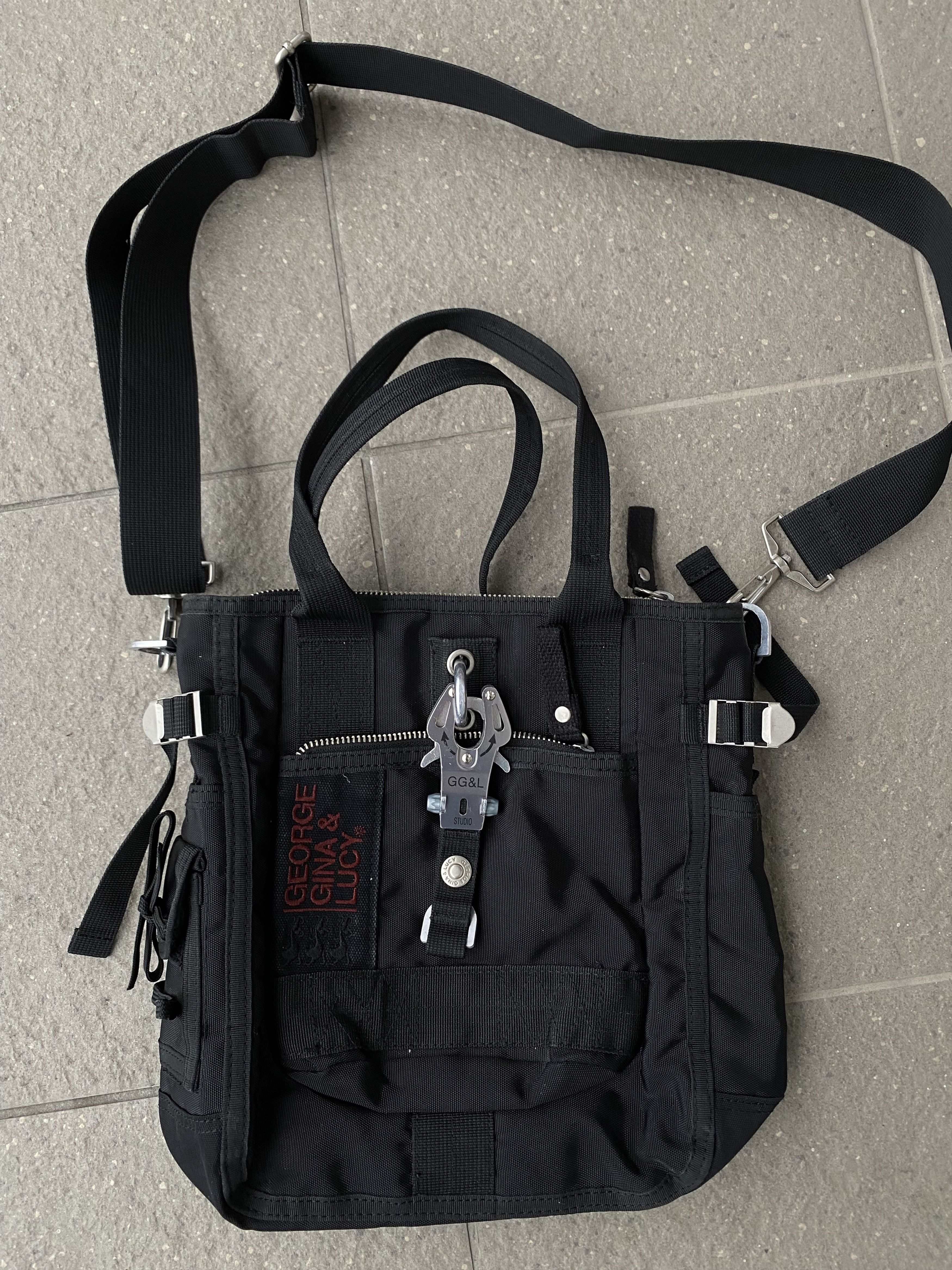 Vintage Small black GGL Bag George Gina&Lucy Alyx Bag Style Cargo | Grailed