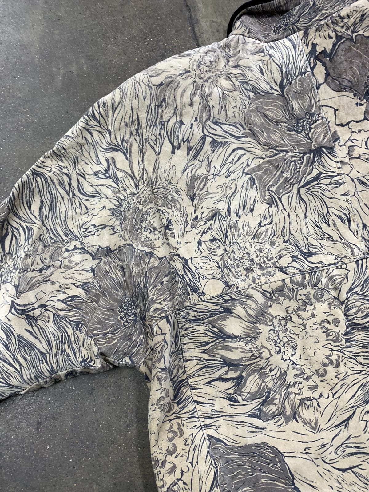 Vintage Vintage 1990s Growne Beans Suede Floral Jacket | Grailed