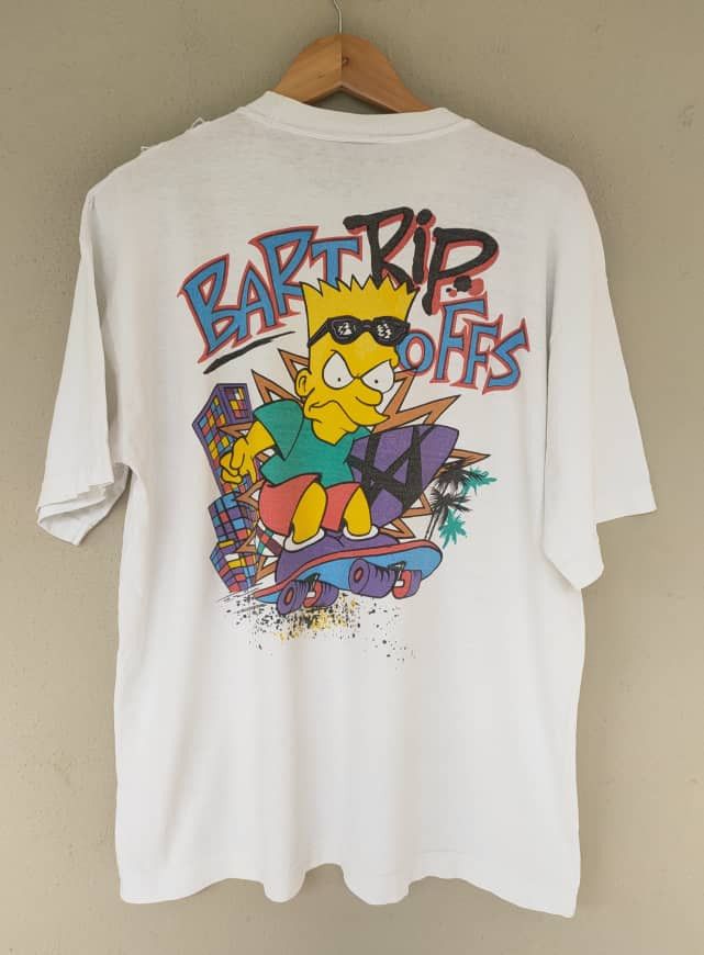 Cartoon Network Simpson Skateboard Backhit Print T | Grailed