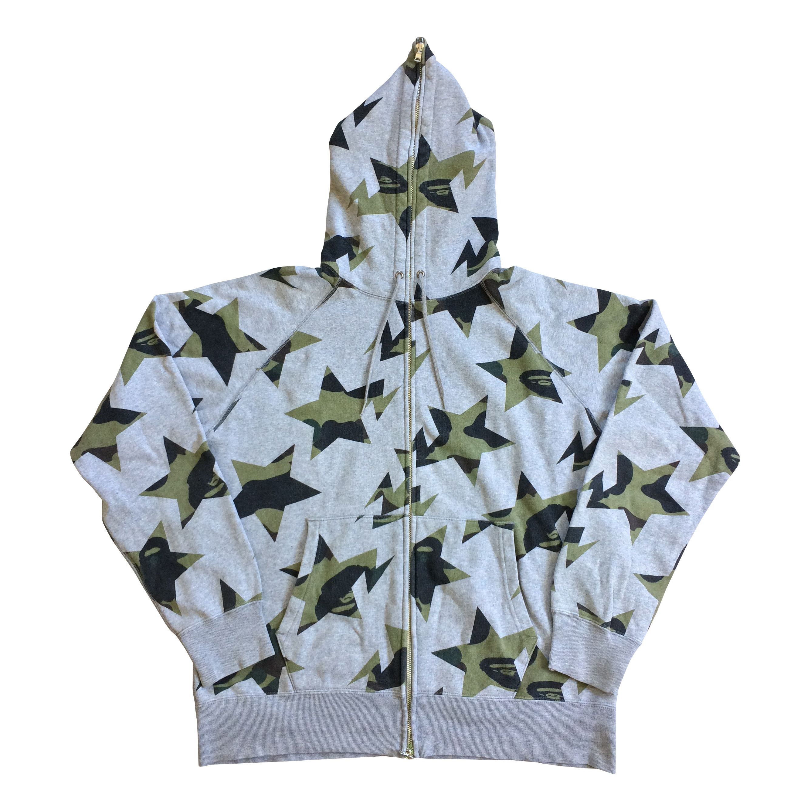 Bape OG Bapesta Stars Full Zip Hoodie | Grailed