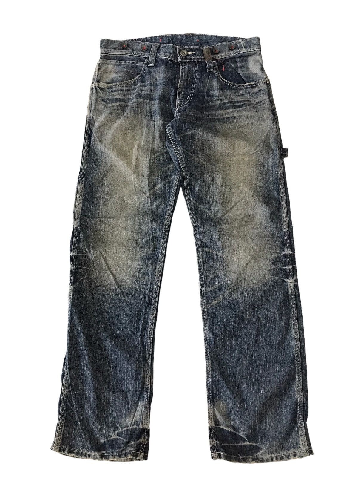 Designer × Edwin × Streetwear Carpenter by Edwin Blue Trip Buckle Back ...