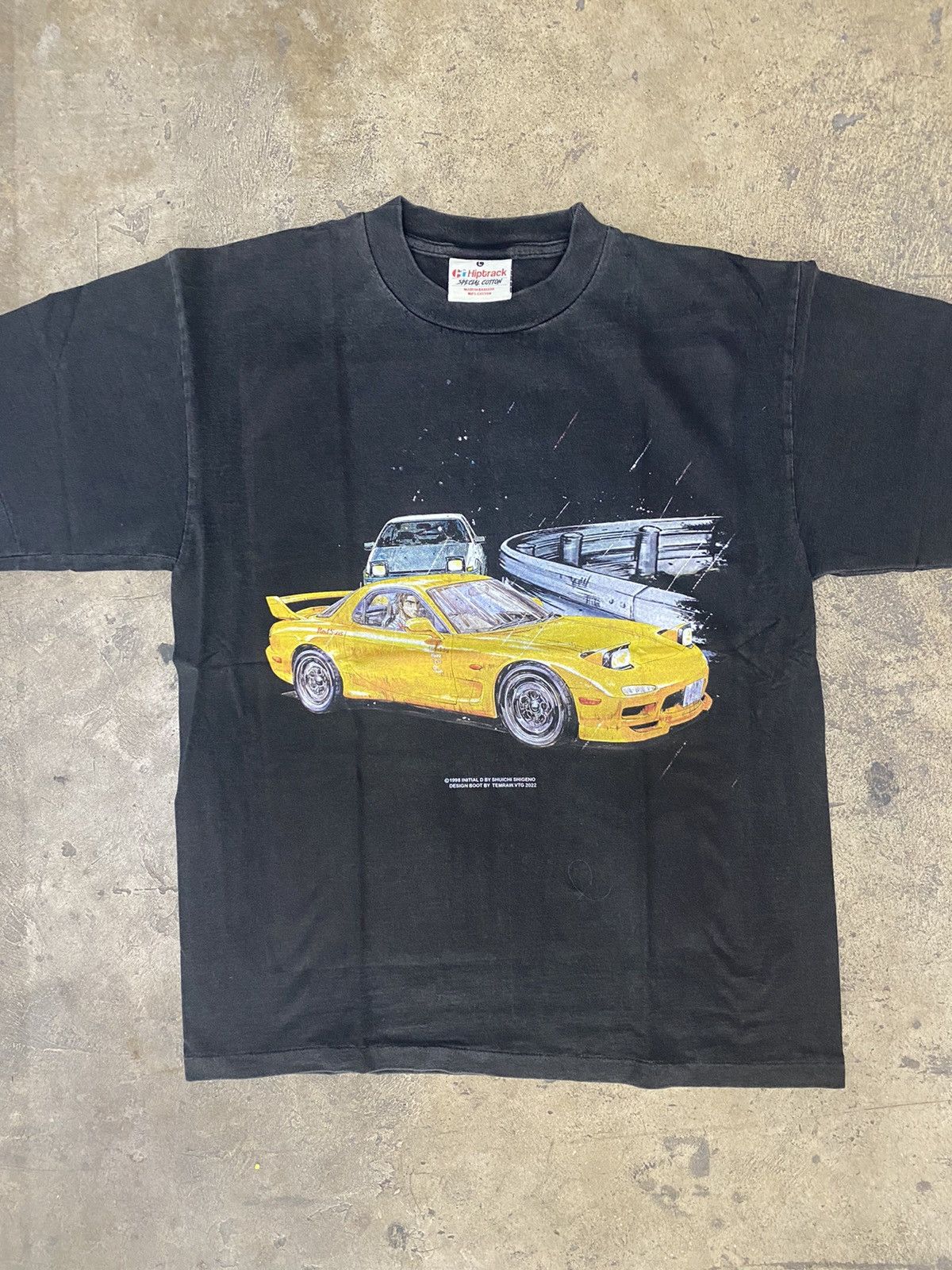 Comics × Streetwear Initial D Rx7 Manga anime Bootleg Streetwear L XL ...