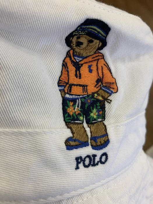 Polo Ralph Lauren Deadstock Polo Bear Embroidered Bucket Bear Bucket ...
