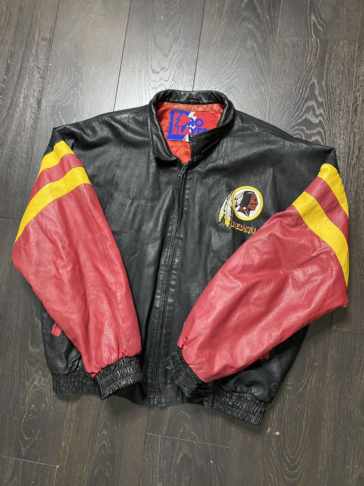 Vintage Vintage Pro Player Washington Redskins Leather Jacket | Grailed