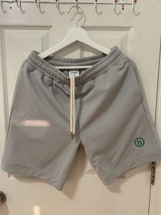 HIDDEN HIDDEN Mesh Shorts Silver | Grailed