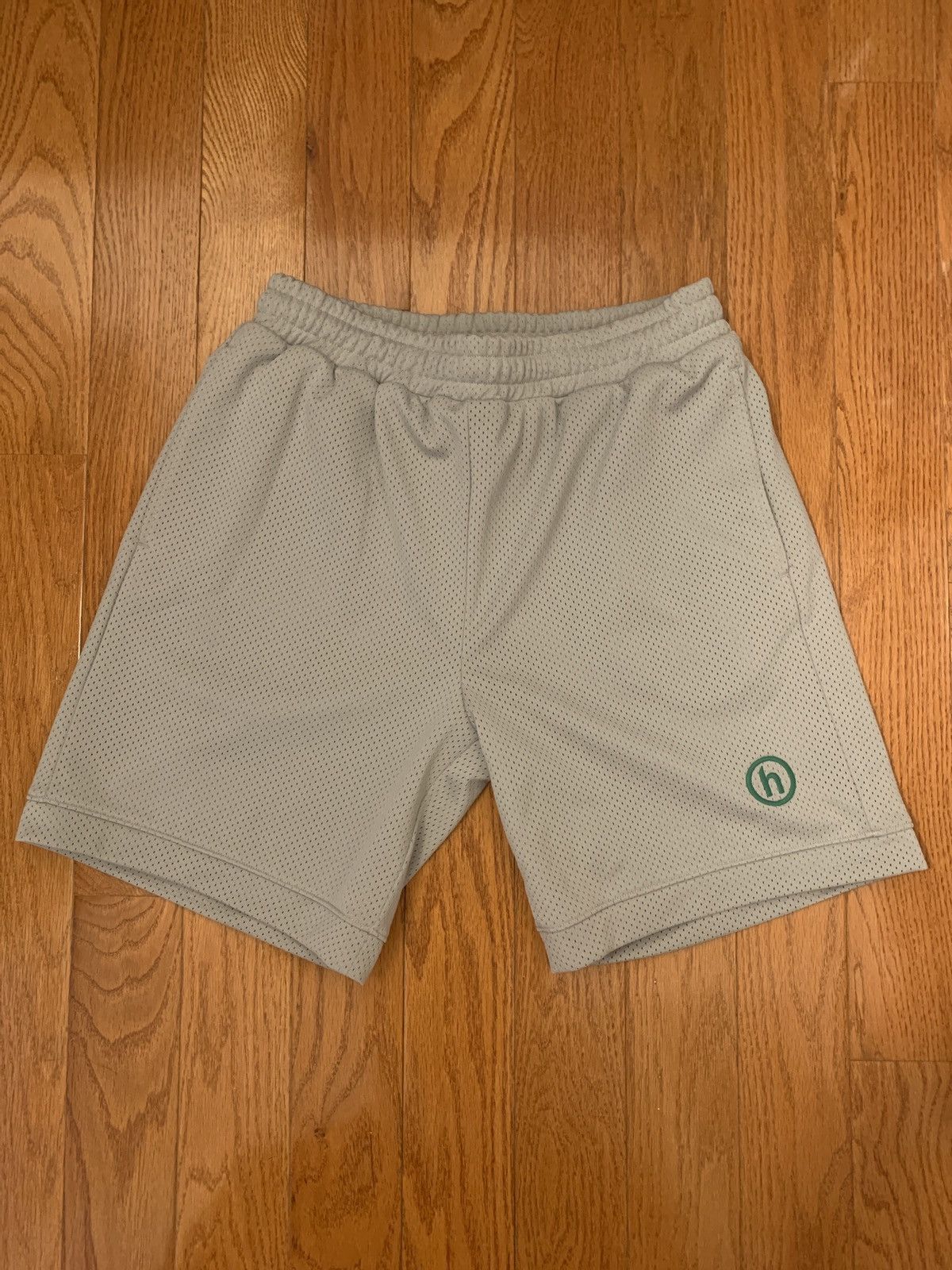 HIDDEN HIDDEN Mesh Shorts Silver | Grailed