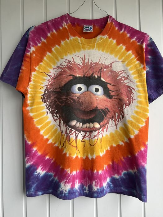 Vintage Vintage Muppets Tshirt 90s liquid blue all over print Disney ...