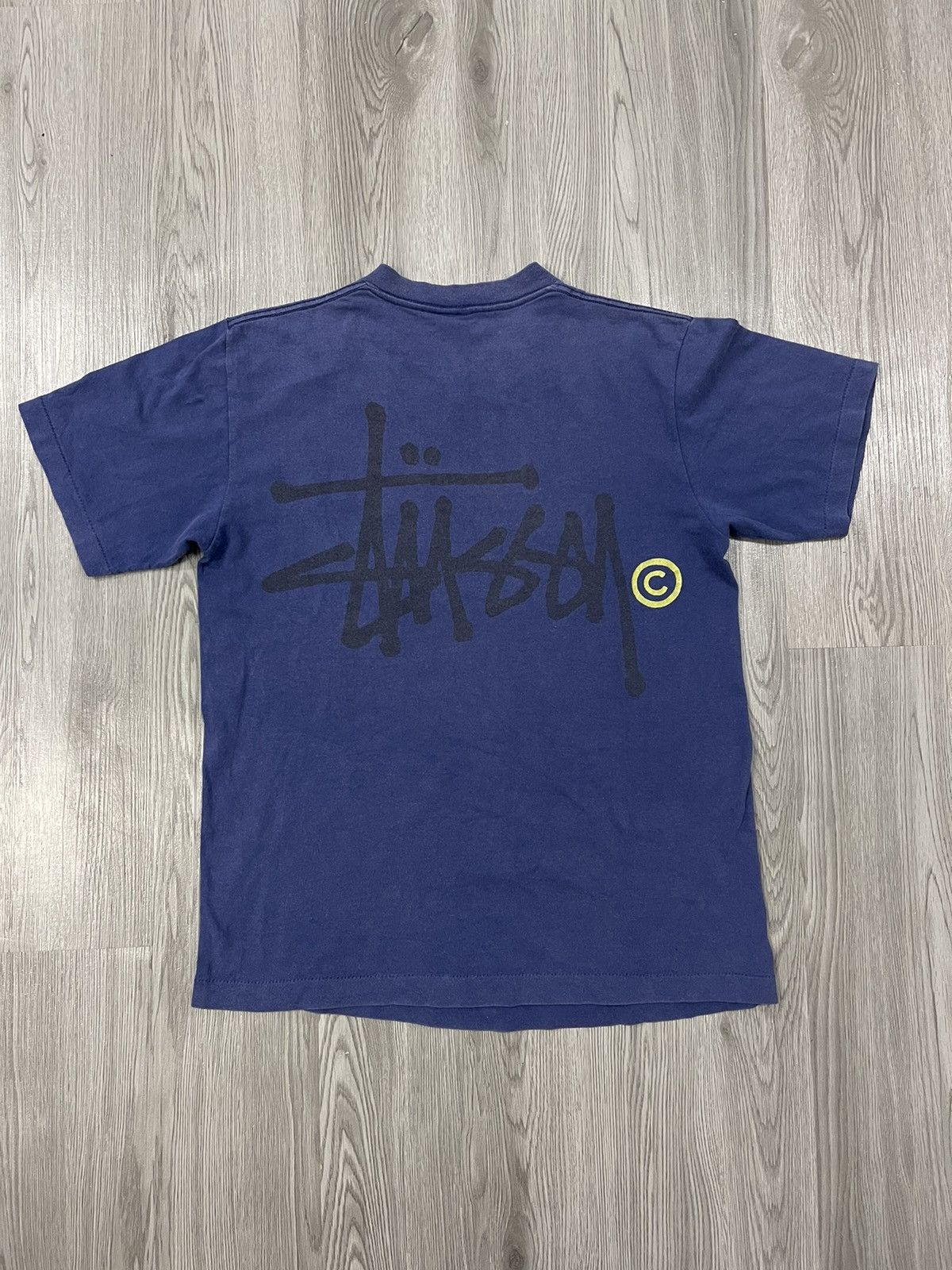 Vintage 80s Stussy Back hit Spellout Shirt | Grailed