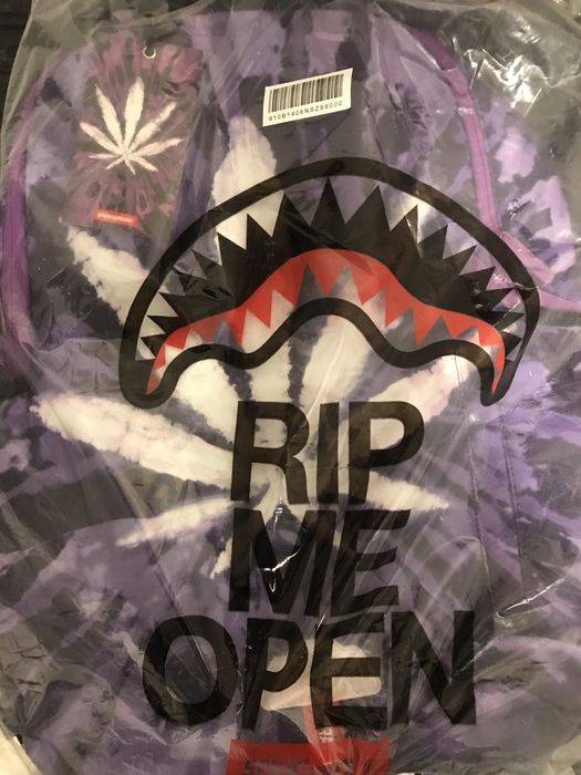Sprayground Sprayground Purple Weed Tie-Dye Backpack | Grailed