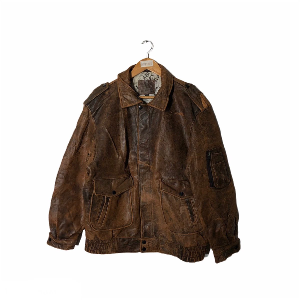 Japanese Brand × Leather Jacket SUB URBAN TOKYO BOMBER JACKET MILITARY ...